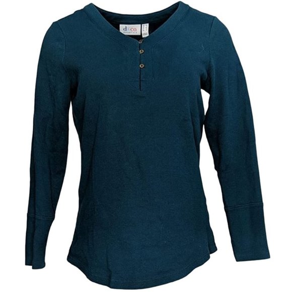 Denim&Co | Tops | Denim Co Waffle Knit Longsleeve Top 793 | Poshmark